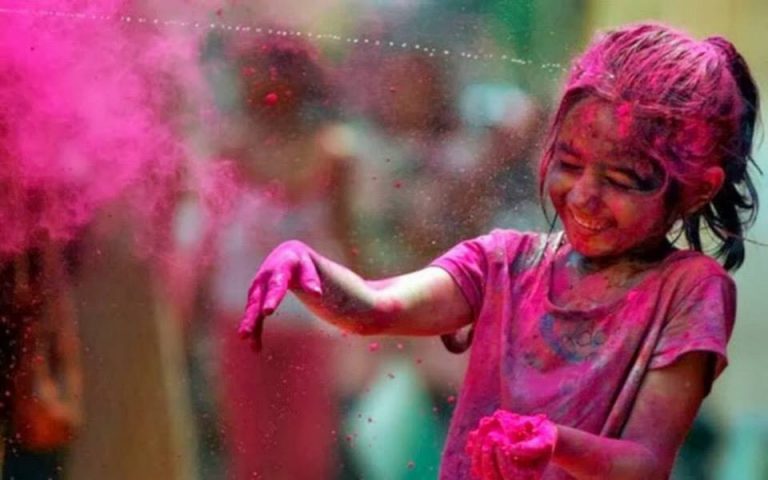 Pictures of Holi, the Festival of Colors, in Vrindavan