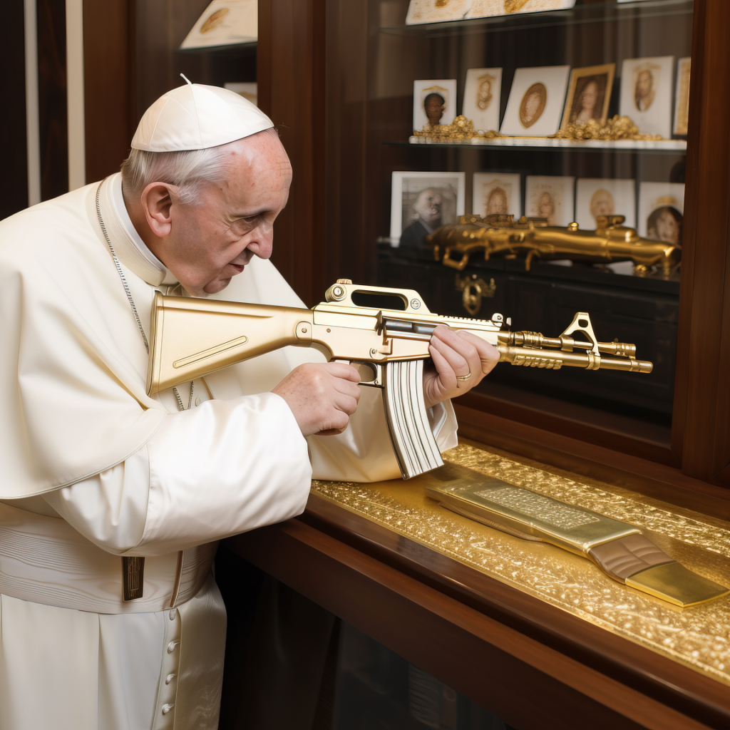 The Pope's Amazing Collection of Gold Plated Guns
