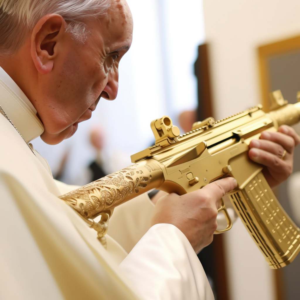 The Pope's Amazing Collection of Gold Plated Guns